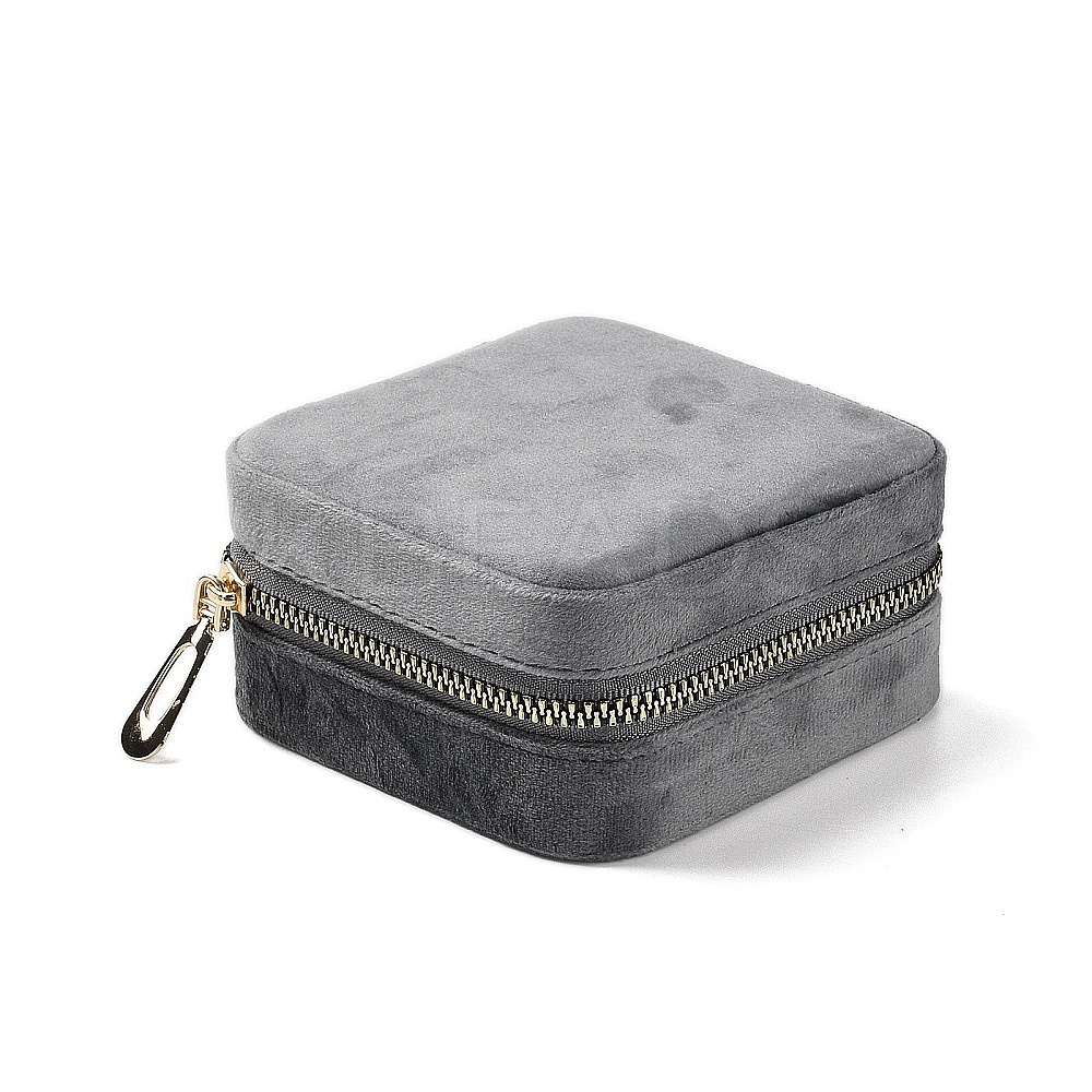Wholesale Square Velvet Jewelry Storage Zipper Boxes - KBeads.com