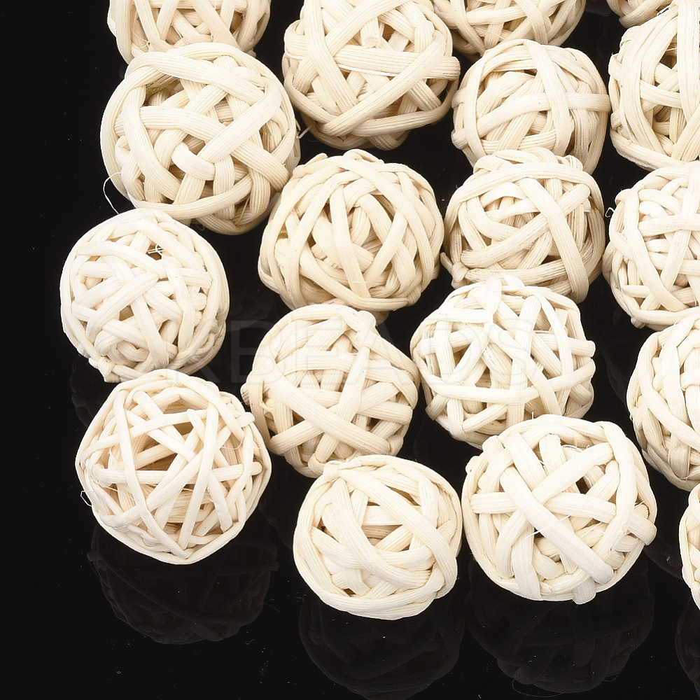 Wholesale Handmade Reed Cane/Rattan Woven Beads - KBeads.com